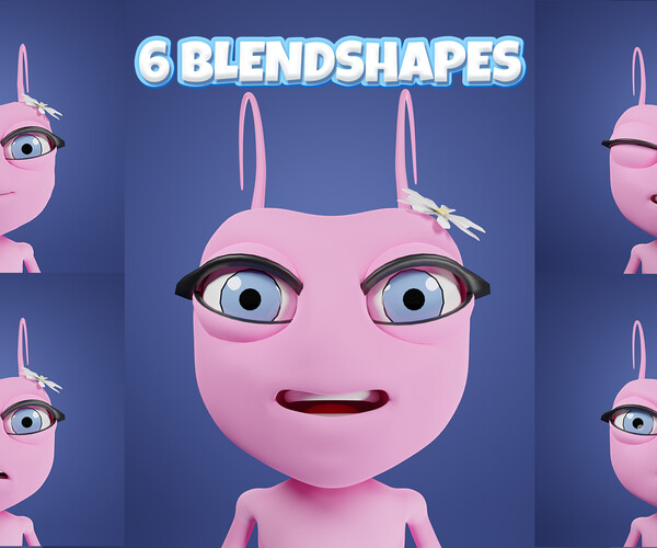 ArtStation - Insects Pack LowPoly Ant Ladybug Bee Characters | Game Assets