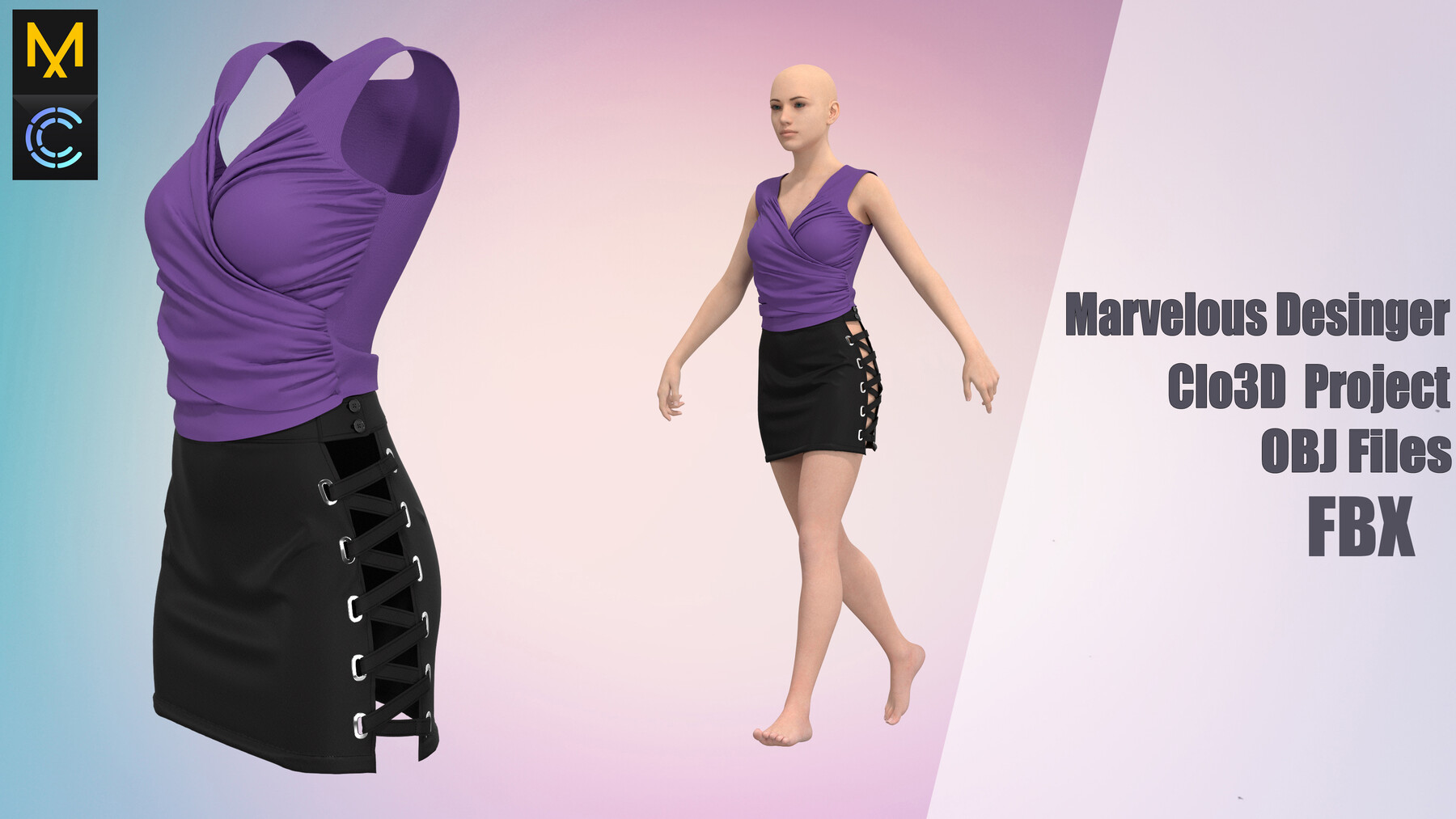 ArtStation - Suite №142 "Marvelous Designer" /Zprj/ OBJ+FBX | Game Assets