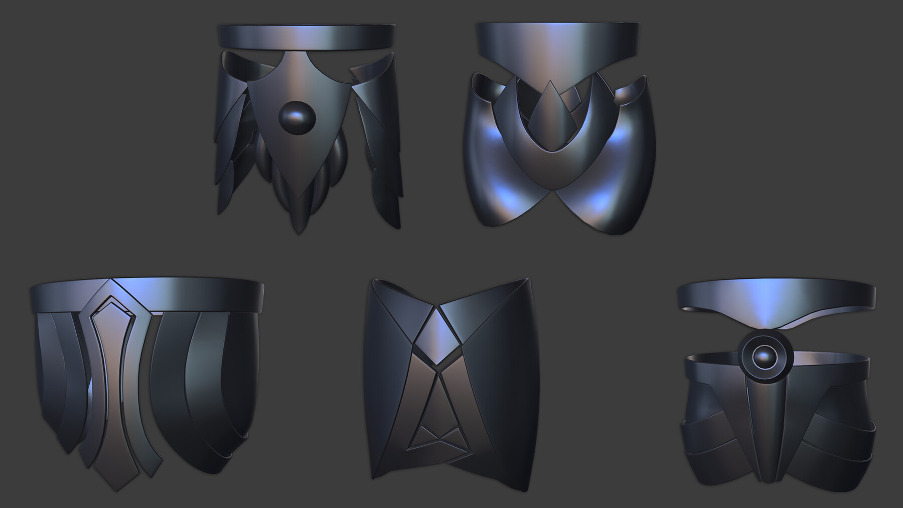 ArtStation - Belt Armor Highpoly and Lowpoly (With UVs) | Game Assets