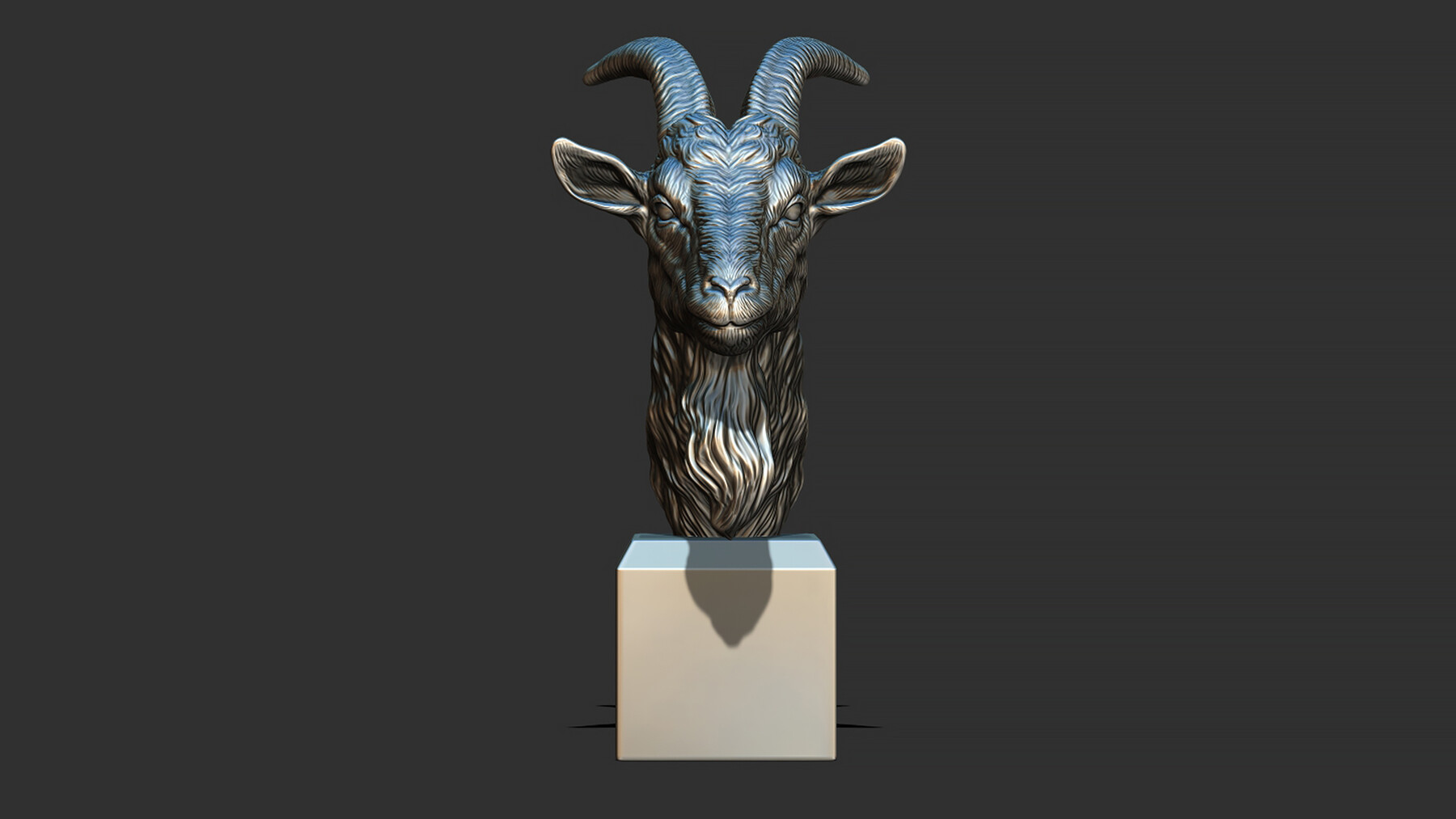 ArtStation - Goat head bust | Resources