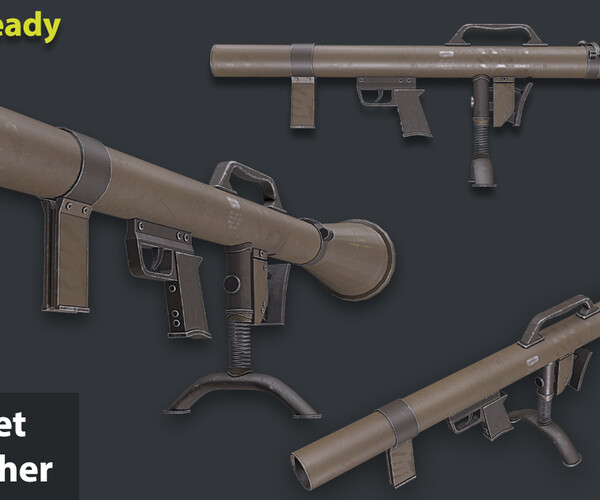 ArtStation - Rocket Launcher Game Ready 5 | Game Assets