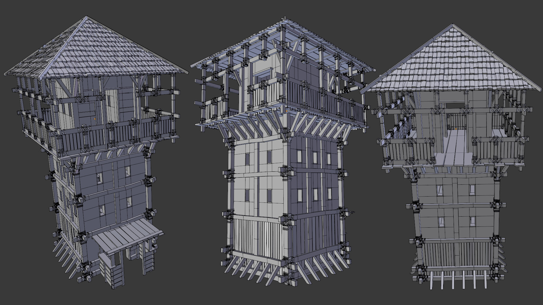 ArtStation - MEDIEVAL WATCHTOWER TOWER FORT FORTRESS CASTLE WALLS AAA NEXTGEN | Game Assets