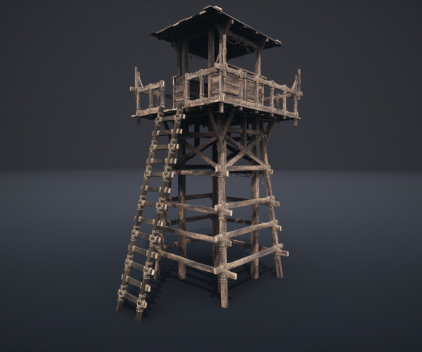 ArtStation - SCOUT WATCHTOWER TOWER FORT FORTRESS CASTLE WALLS AAA ...
