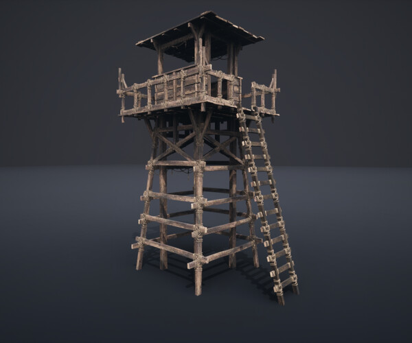 ArtStation - SCOUT WATCHTOWER TOWER FORT FORTRESS CASTLE WALLS AAA ...