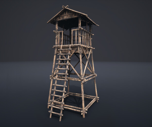 ArtStation - WATCHTOWER SCOUT TOWER FORT FORTRESS CASTLE WALLS AAA ...
