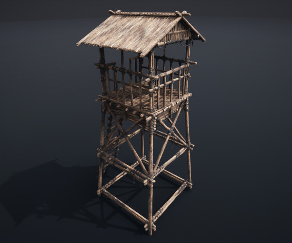 ArtStation - WATCHTOWER SCOUT TOWER FORT FORTRESS CASTLE WALLS AAA ...