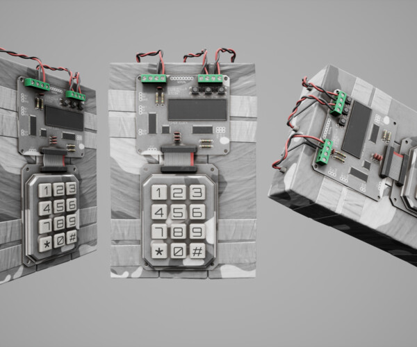 ArtStation - C4 bomb with timer circuit - Plus extra skins | Game Assets