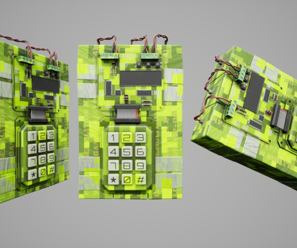 ArtStation - C4 bomb with timer circuit - Plus extra skins | Game Assets