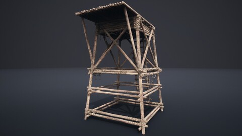 ArtStation - WATCHTOWER TOWER SCOUT FORT FORTRESS CASTLE WALLS AAA ...