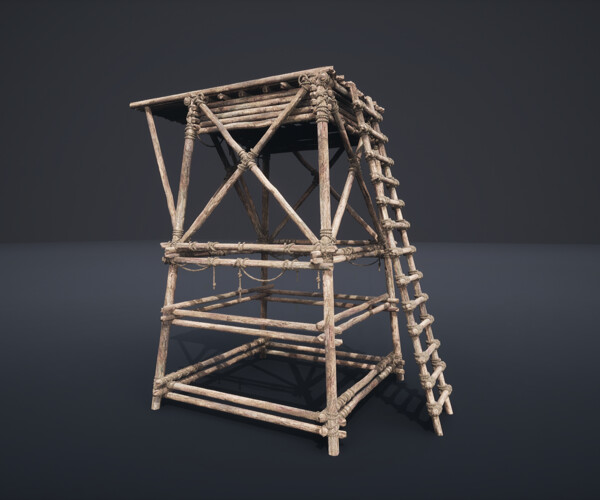 ArtStation - WATCHTOWER TOWER SCOUT FORT FORTRESS CASTLE WALLS AAA ...