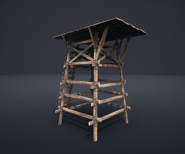 ArtStation - WATCHTOWER TOWER SCOUT FORT FORTRESS CASTLE WALLS NEXTGEN ...