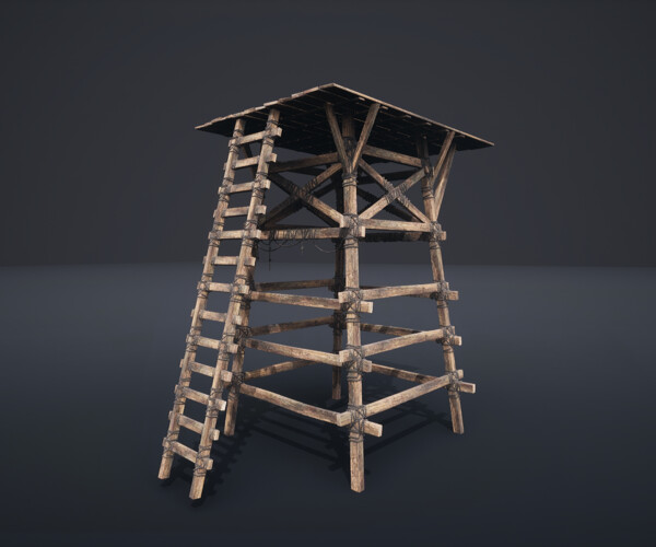 ArtStation - WATCHTOWER TOWER SCOUT FORT FORTRESS CASTLE WALLS NEXTGEN ...