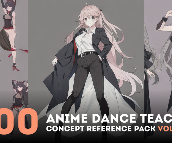 ArtStation - 100 arts - Anime Dance Teacher - Concept Reference Pack ...