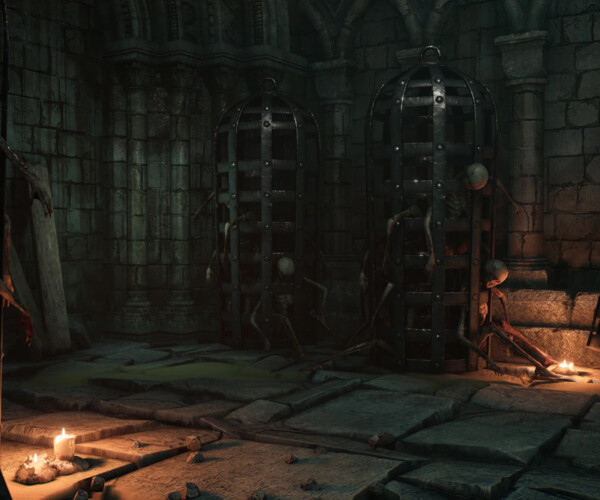 ArtStation - Modular Dungeon Kit - Dungeon | Game Assets