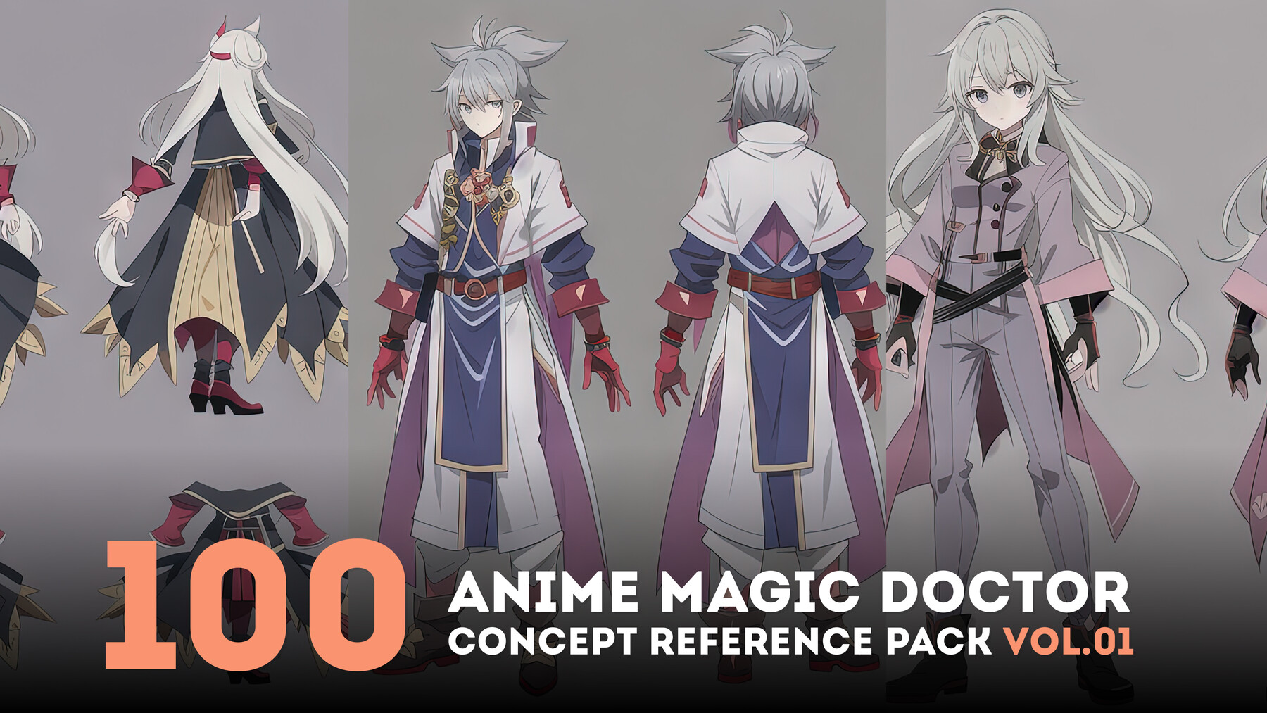 ArtStation - 100 arts - Anime Magic Doctor - Concept Reference Pack Vol ...