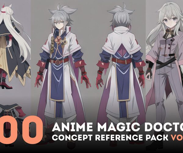 ArtStation - 100 arts - Anime Magic Doctor - Concept Reference Pack Vol ...