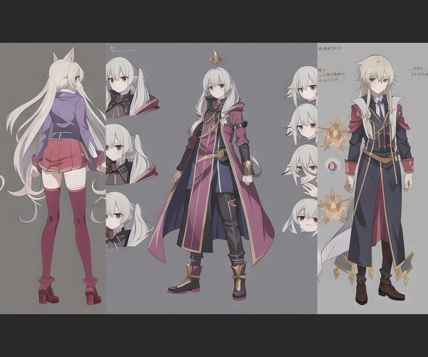ArtStation - 100 arts - Anime Magic Doctor - Concept Reference Pack Vol.01 - CreatedWithAI ...