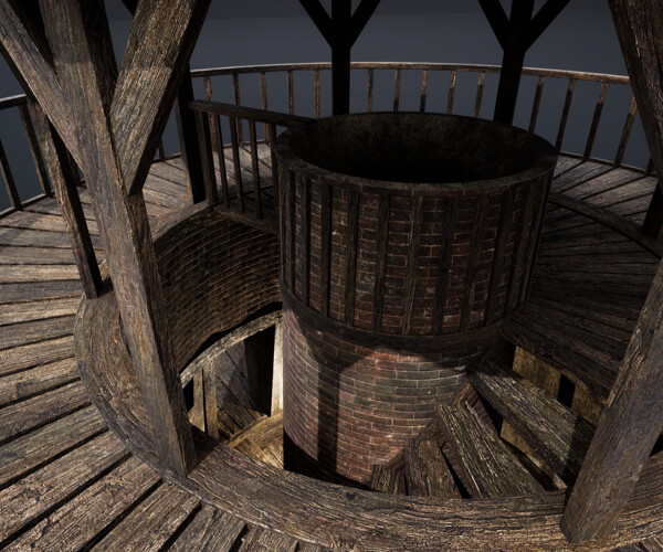 ArtStation - WATCHTOWER PLATFORM MEDIEVAL SLAVIC TOWER VILLAGE ...