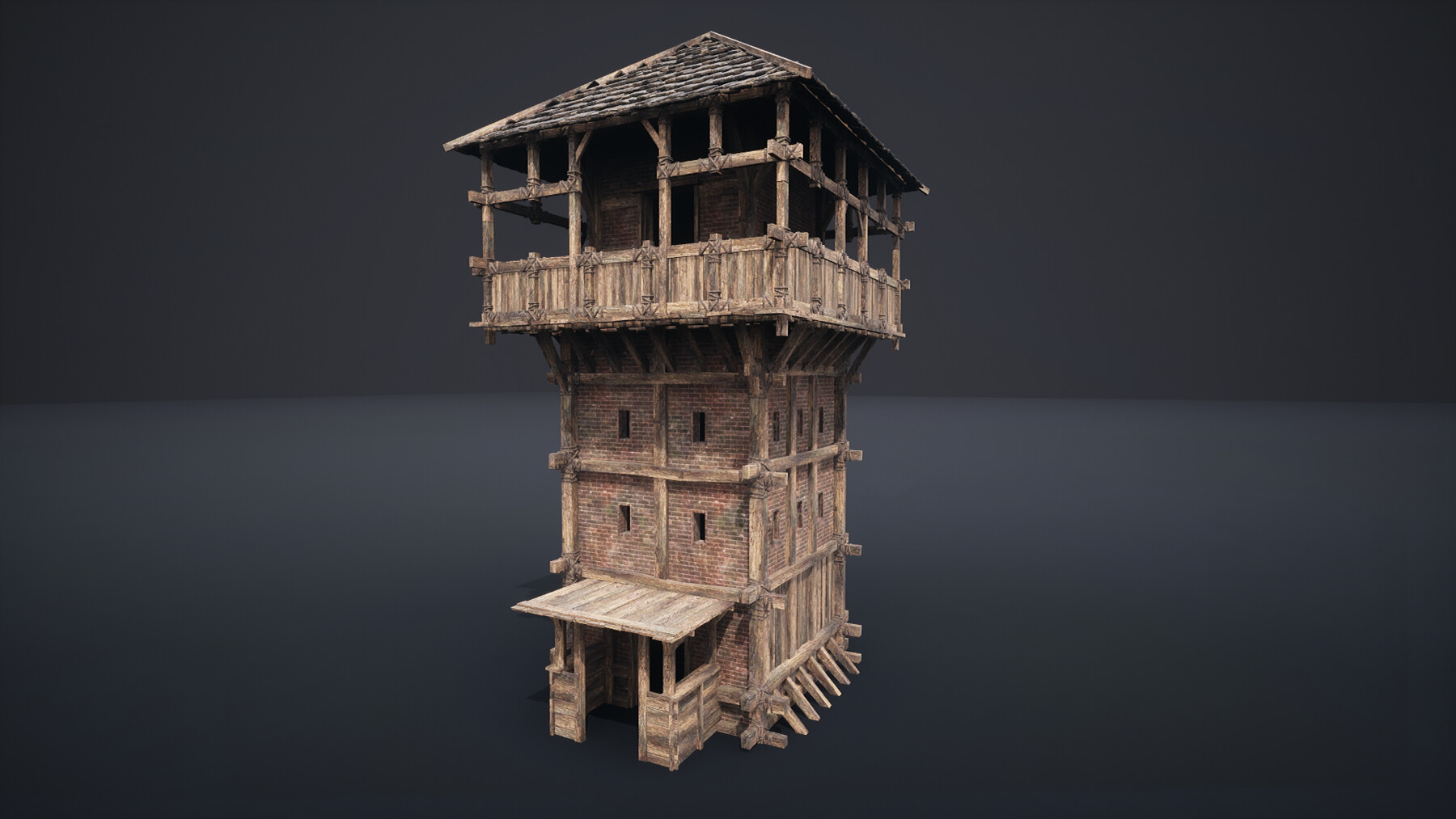 ArtStation - WATCHTOWER PLATFORM MEDIEVAL SLAVIC TOWER VILLAGE ...