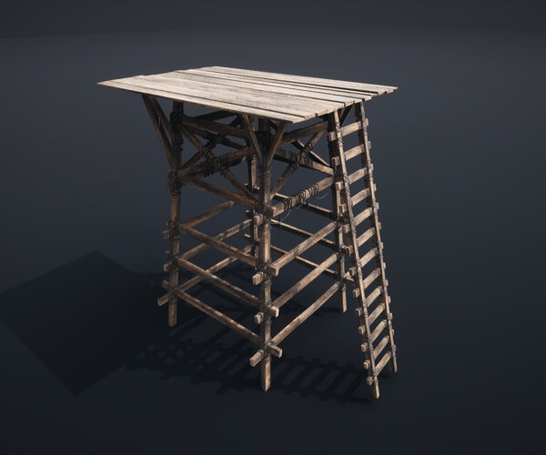 ArtStation - WATCHTOWER PLATFORM MEDIEVAL SLAVIC TOWER VILLAGE ...