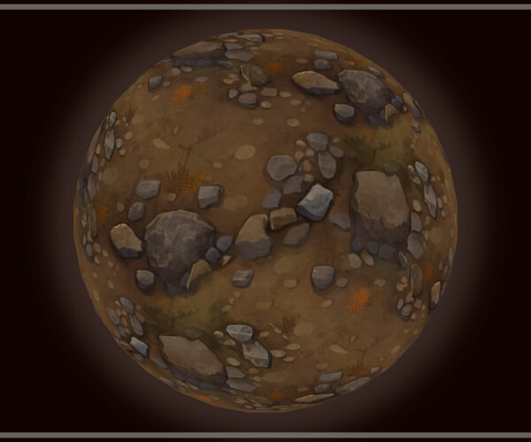 ArtStation - Ground: Earth and Rocks -- 20 TEXTURES -- (Hand-painted ...