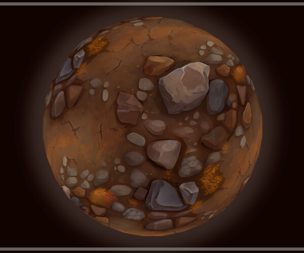 ArtStation - Ground: Earth and Rocks -- 20 TEXTURES -- (Hand-painted ...