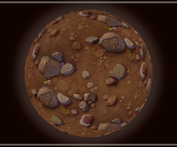 ArtStation - Ground: Earth and Rocks -- 20 TEXTURES -- (Hand-painted ...