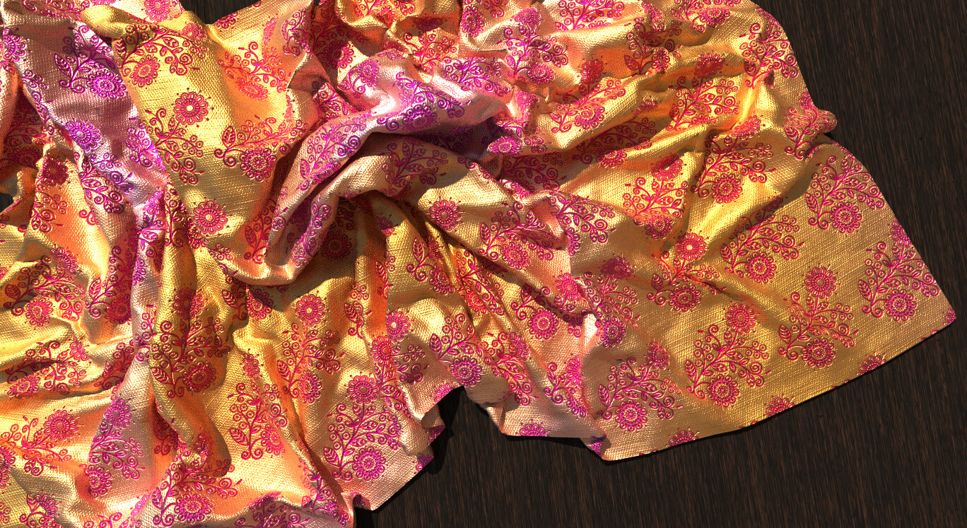 ArtStation - fabric_EMBOSSED SATIN SMART MATERIALS_MARALSAMAEILY | Game ...