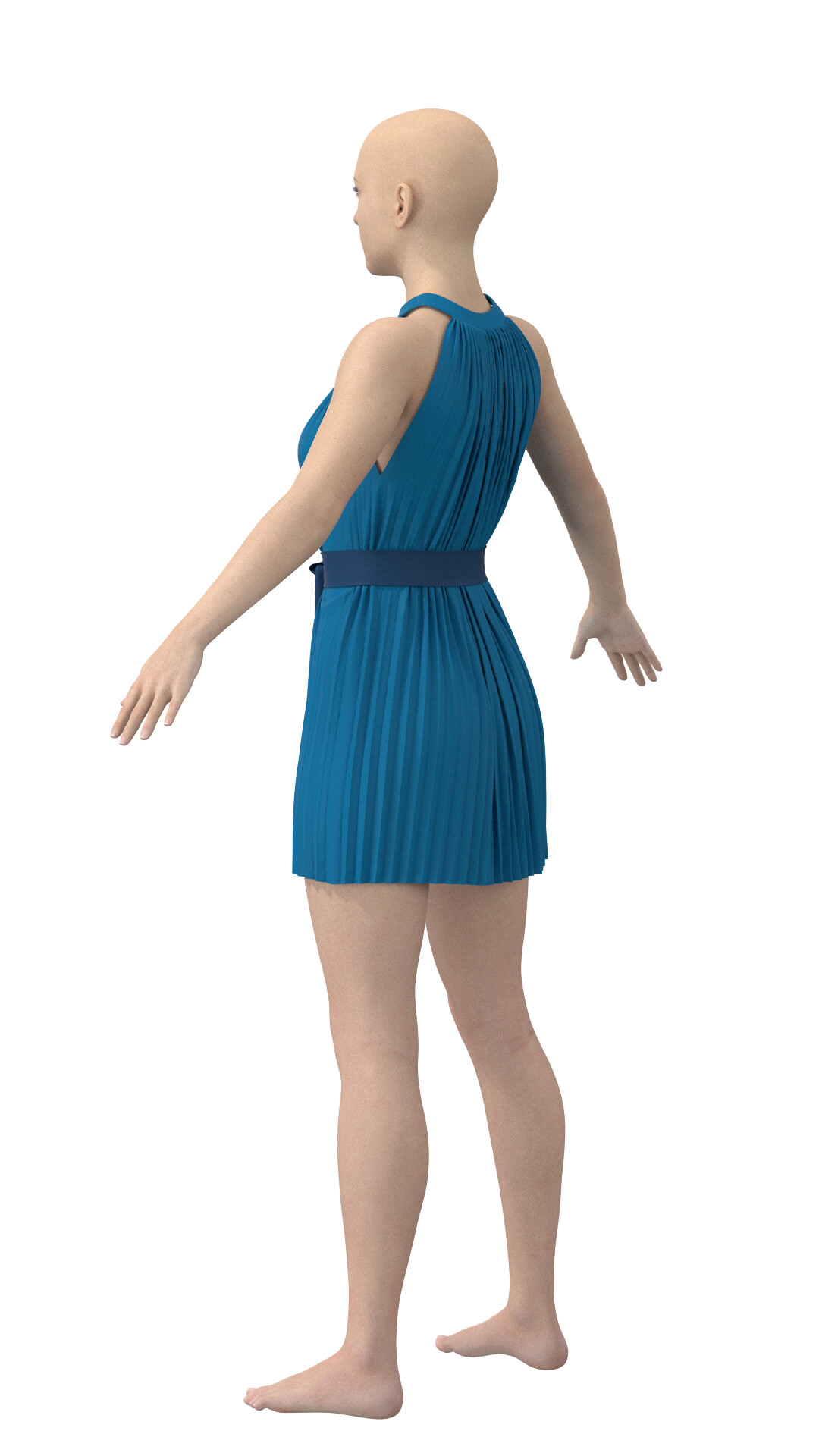 ArtStation - Dress №143 "Marvelous Designer" /Zprj/ OBJ+FBX | Game Assets