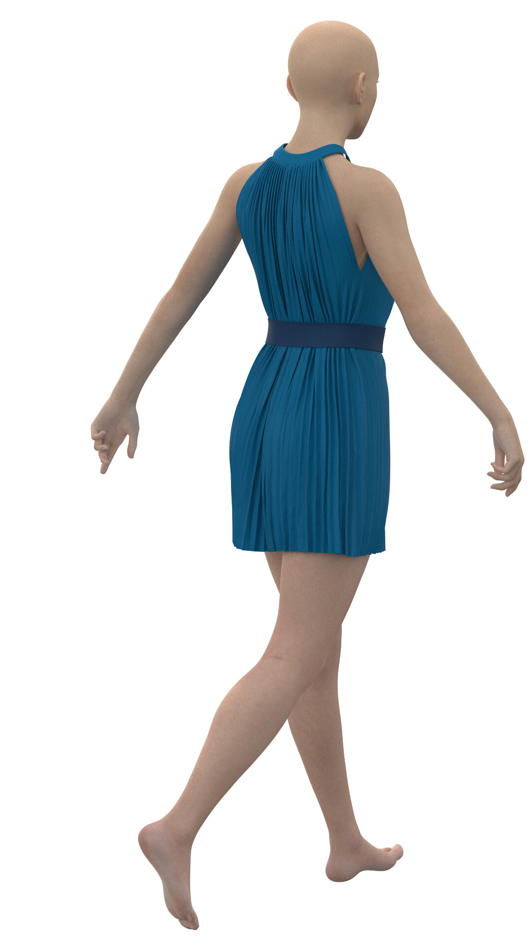 ArtStation - Dress №143 "Marvelous Designer" /Zprj/ OBJ+FBX | Game Assets