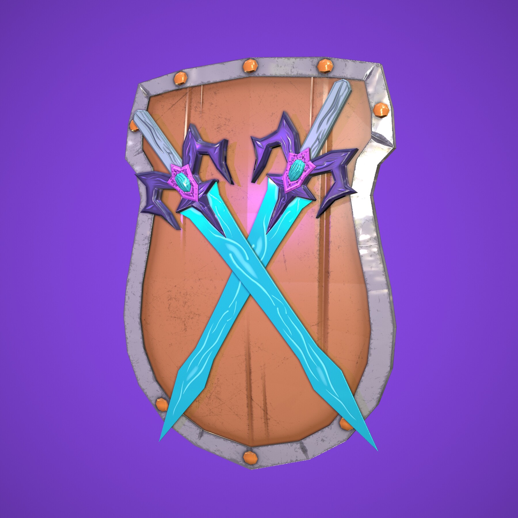 ArtStation - Stylized Sword & Shield | Game Assets