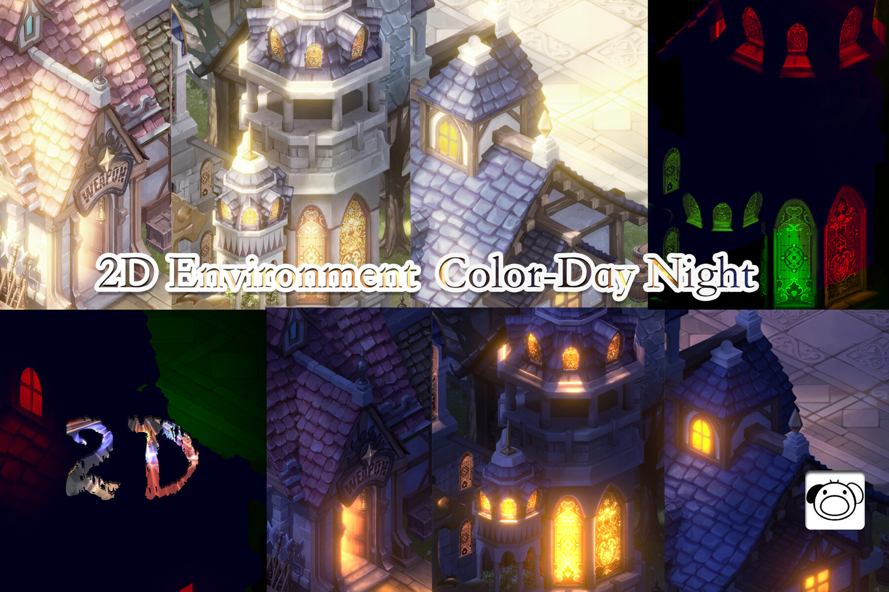 ArtStation - unity shader - 2D Environment Color-Day Night | Game Assets
