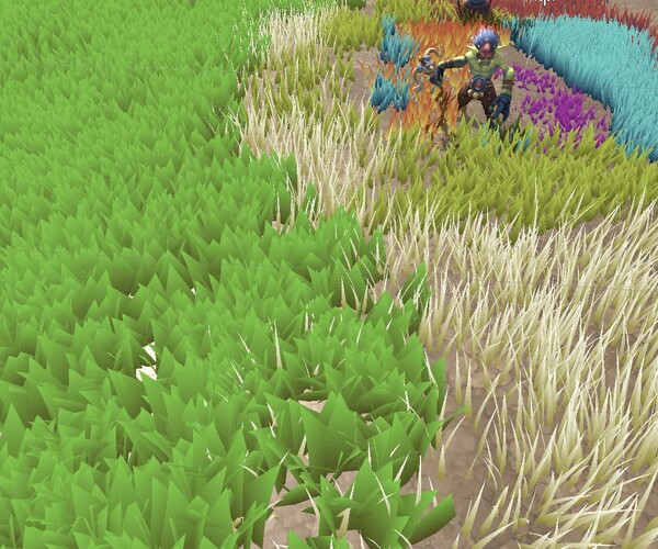 ArtStation - Unity Shader - Cartoon Interactive Grass built-in | Game Assets