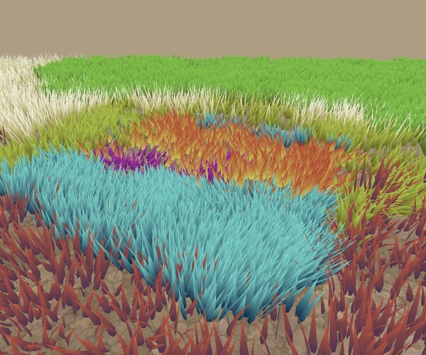 ArtStation - Unity Shader - Cartoon Interactive Grass built-in | Game ...
