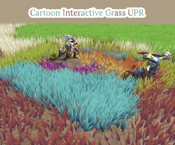 ArtStation - Unity Shader - Cartoon Interactive Grass URP | Game Assets