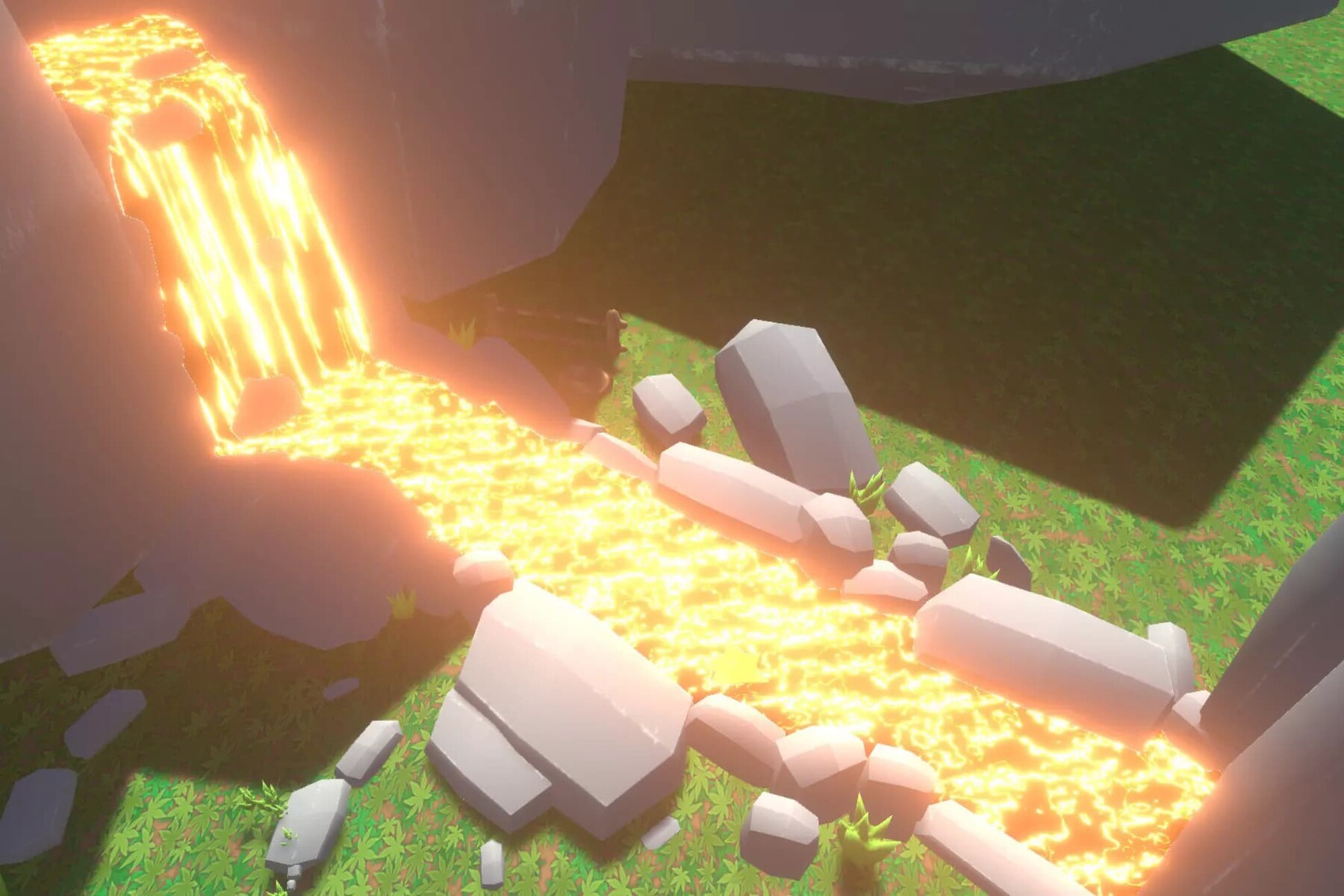Artstation Unity Shader Flowing Magma Game Assets