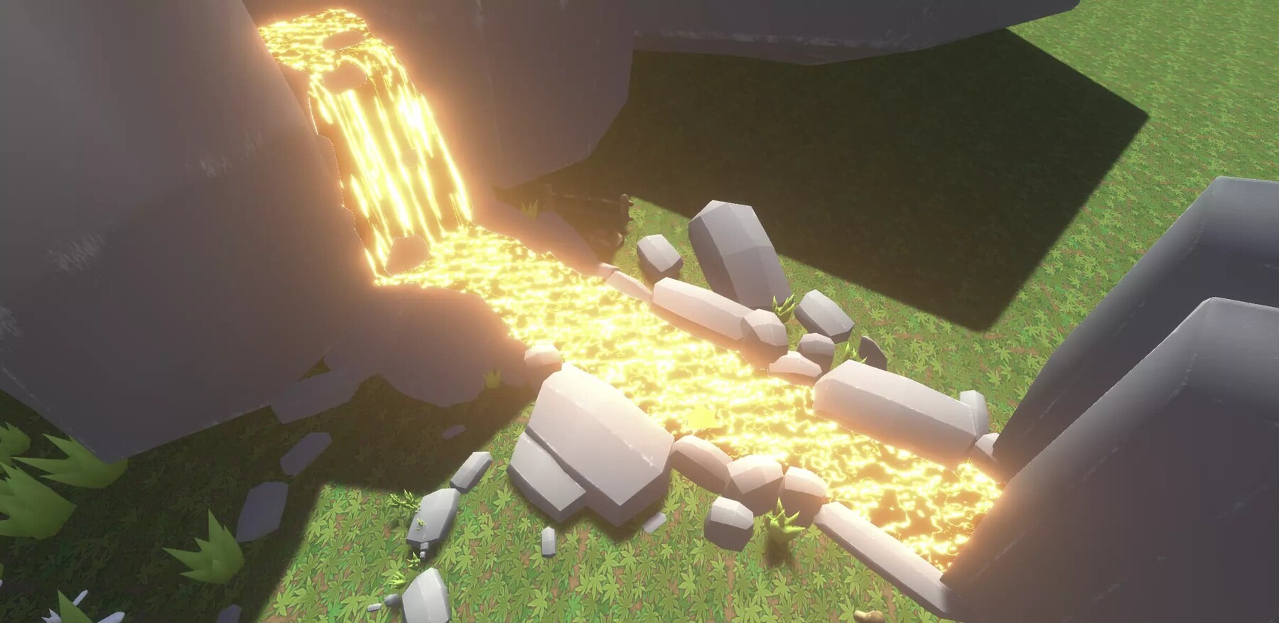 Artstation Unity Shader Flowing Magma Game Assets