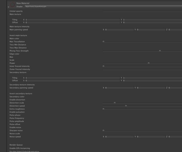 Artstation Unity Shader Super Rimlight Game Assets