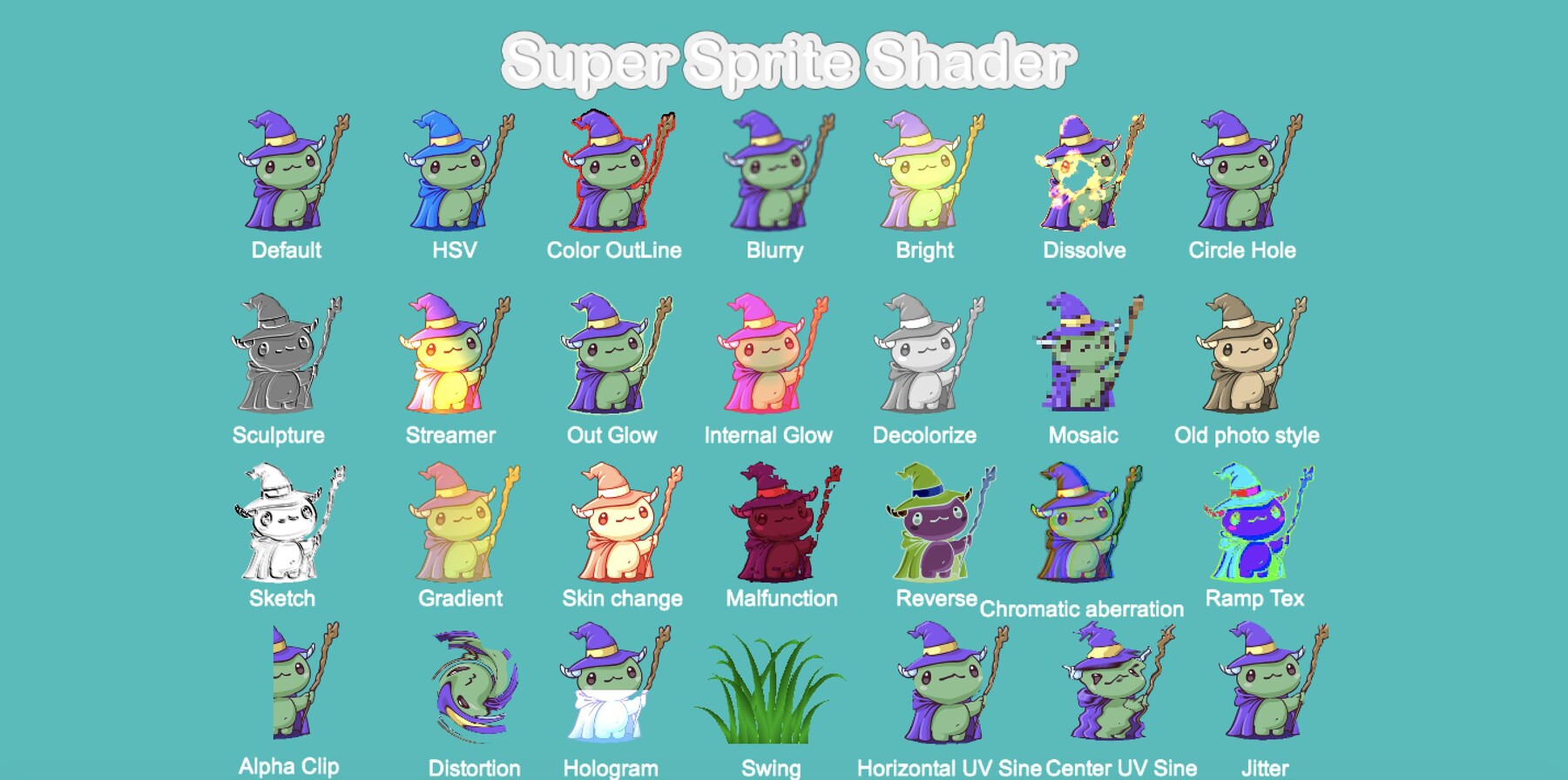 Artstation Unity Shader Super Sprite Shader Game Assets