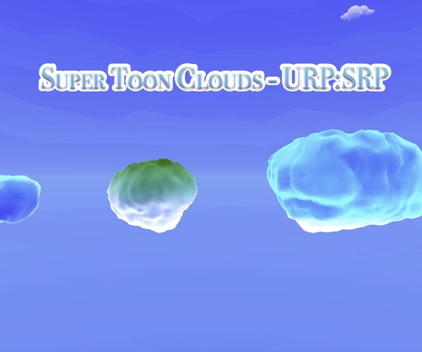 Artstation Unity Shader Super Toon Clouds Urp Srp Game Assets