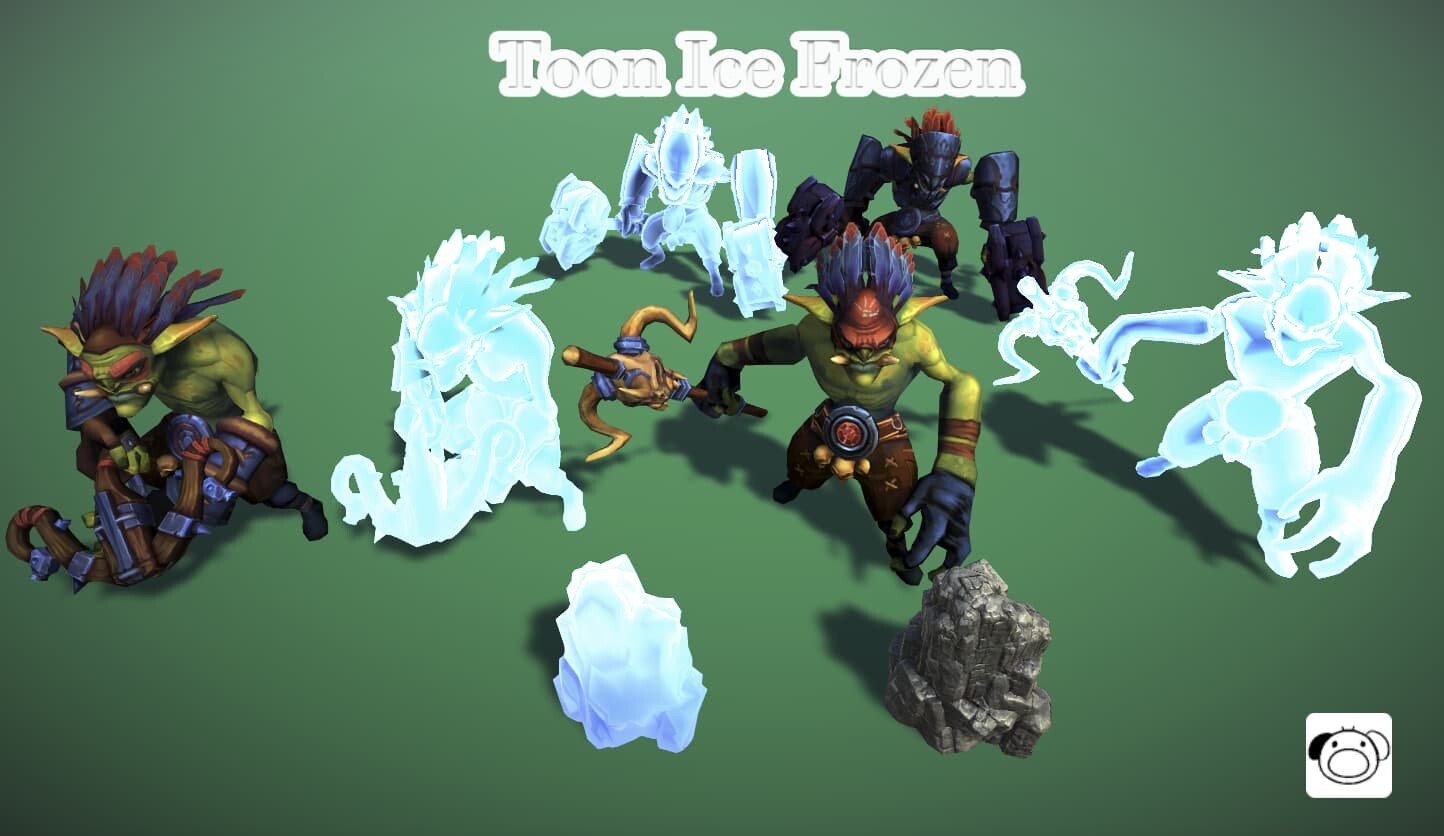 ArtStation - Unity Shader - Toon Ice Frozen | Game Assets