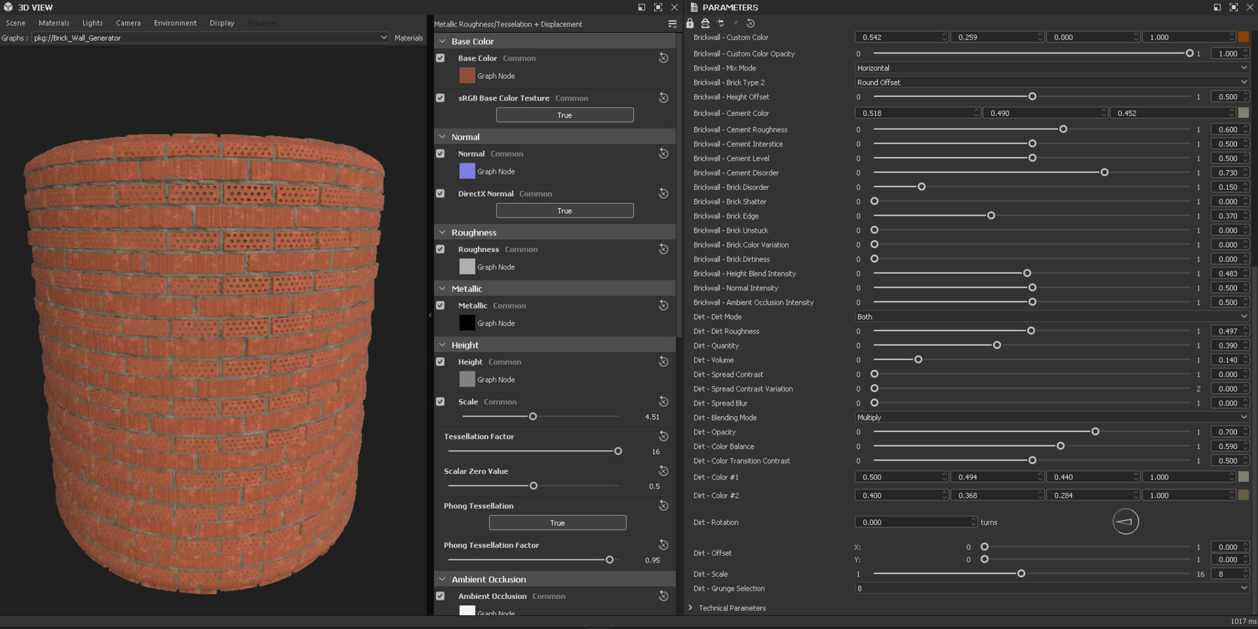 ArtStation - Brick Wall Generator | Resources