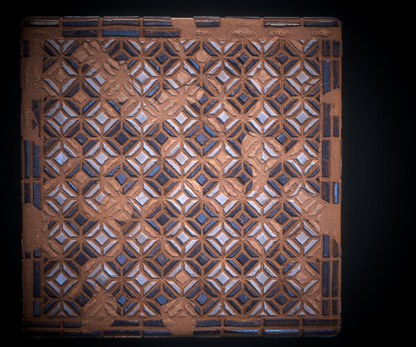 ArtStation - Broken Tile - VOL 02 - SBS & SBSAR | Game Assets