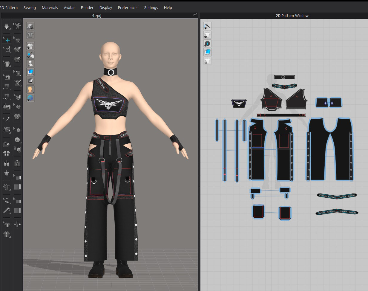 ArtStation - 4 Girl's Outfits (P2) _ Marvelous / CLO | Game Assets