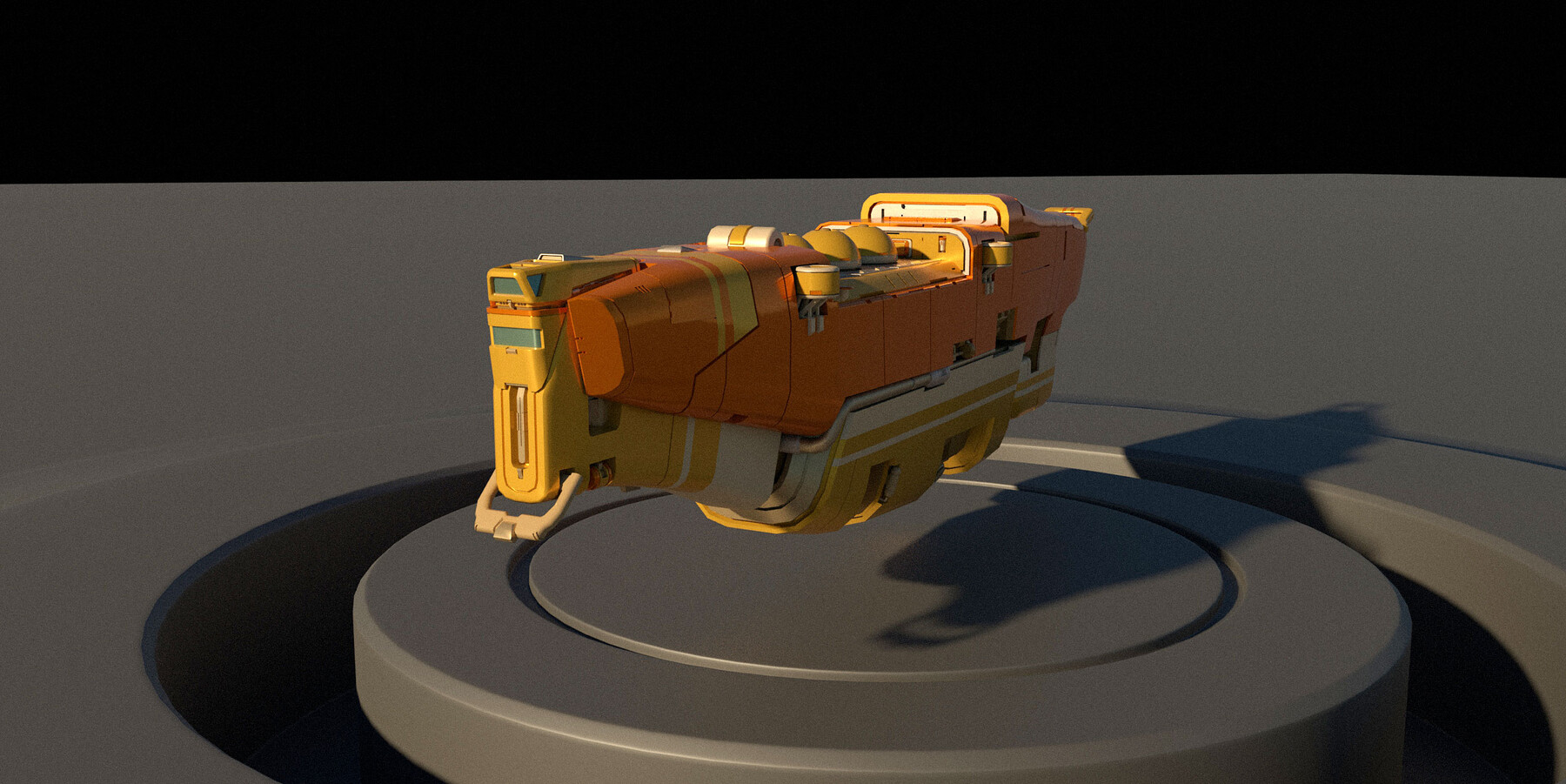 ArtStation - Red Multi Task Ship | Resources