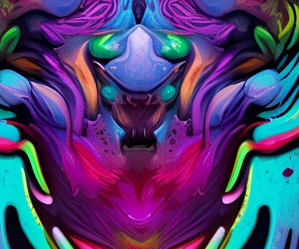 ArtStation - Beast Splatter style +15000 jpg wombo.art pack | Artworks