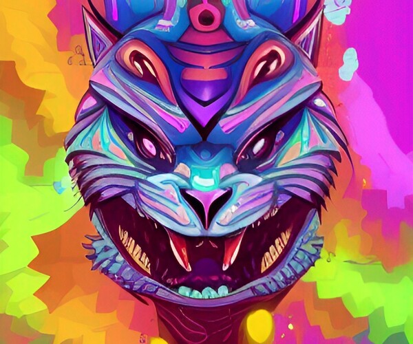 ArtStation - Beast Splatter style +15000 jpg wombo.art pack | Artworks