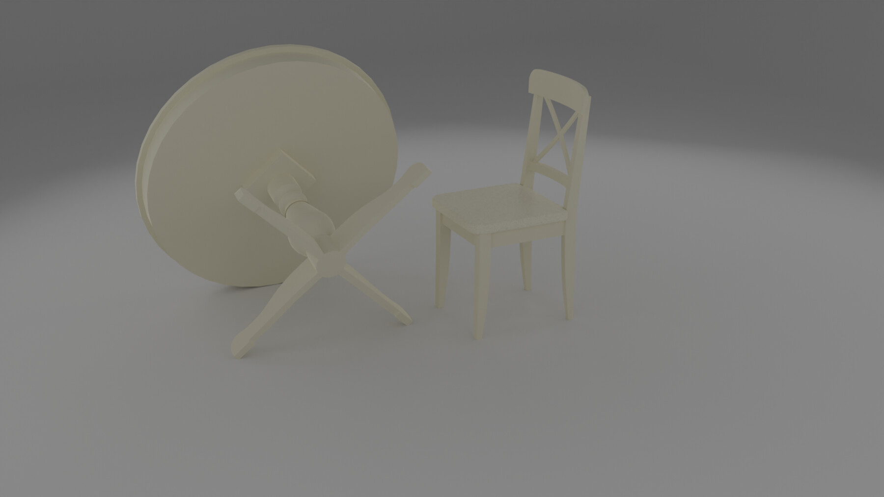 ArtStation - Dinning table and Chair v2 | Game Assets