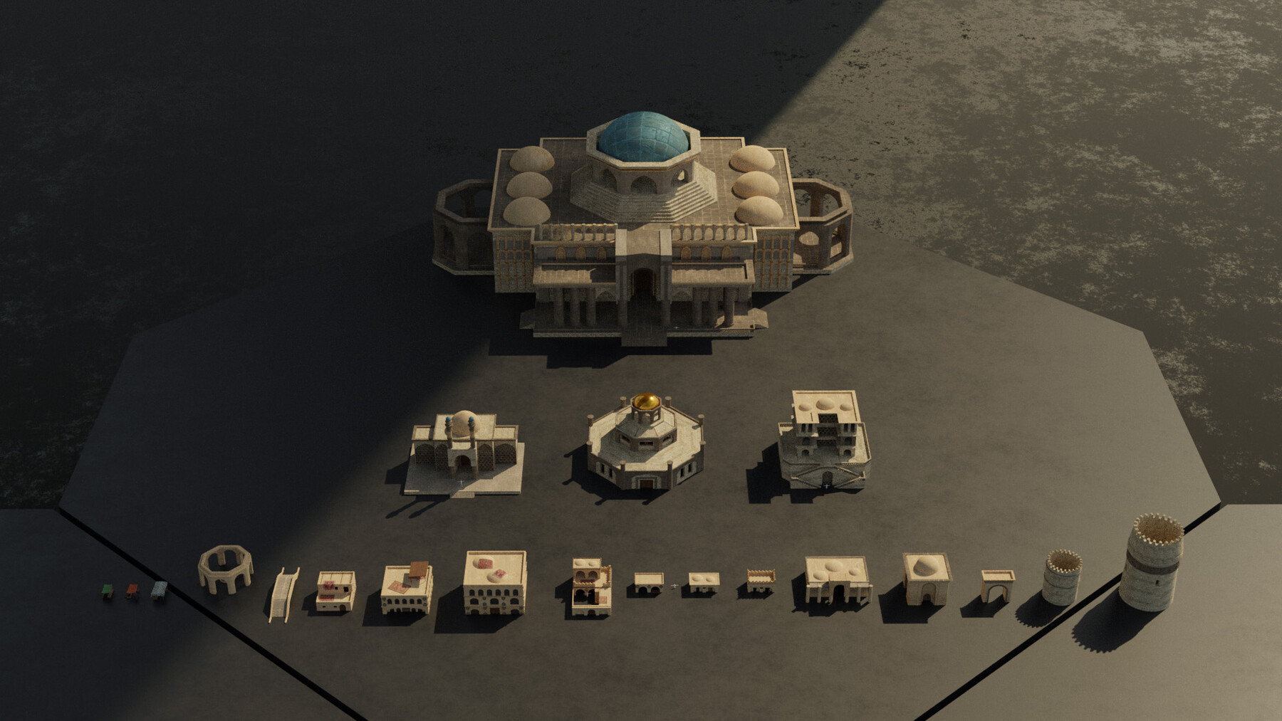 ArtStation - middle east Baghdad kitbash | Resources