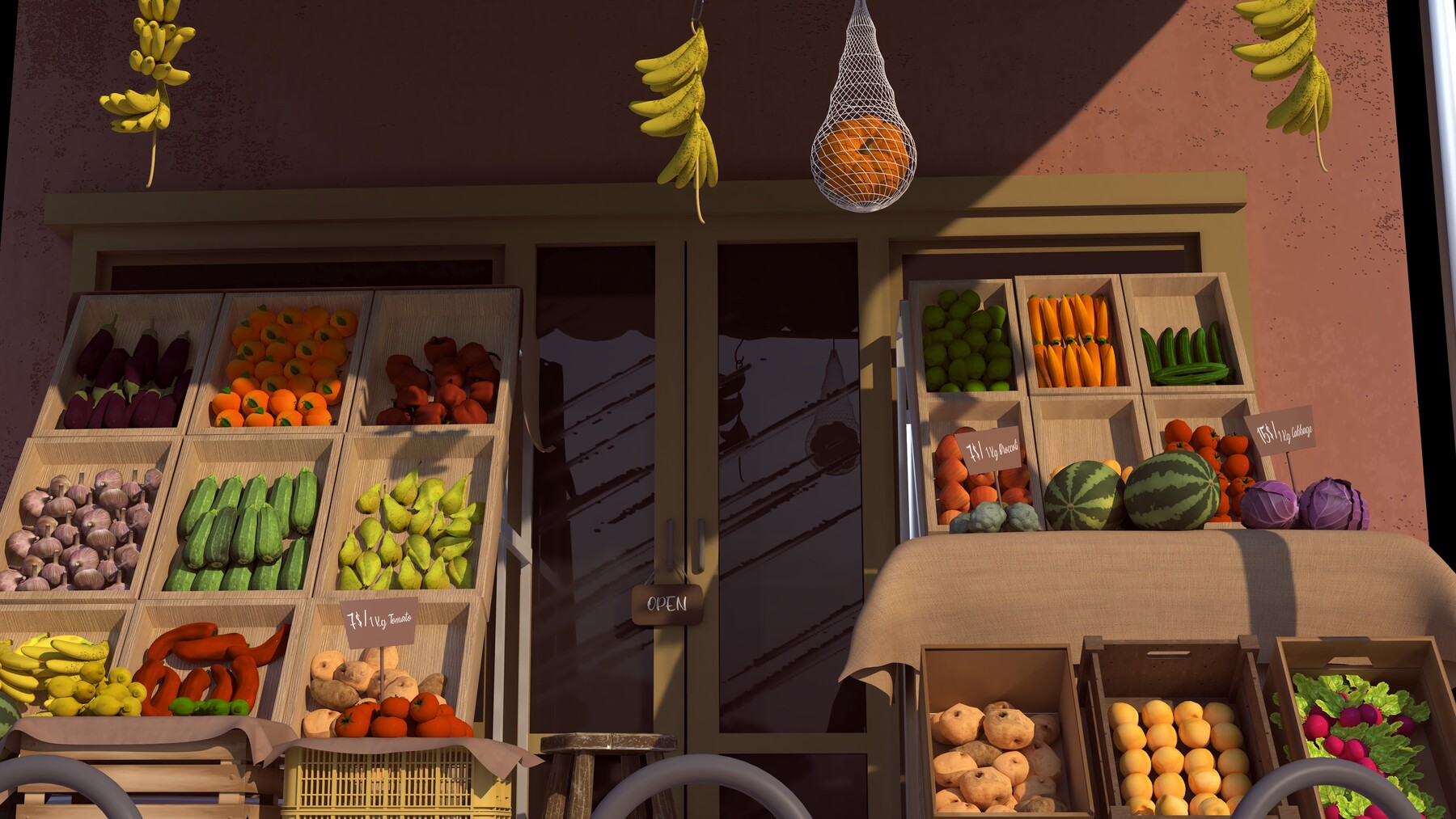 ArtStation - Fruit and vegetable shop | Game Assets